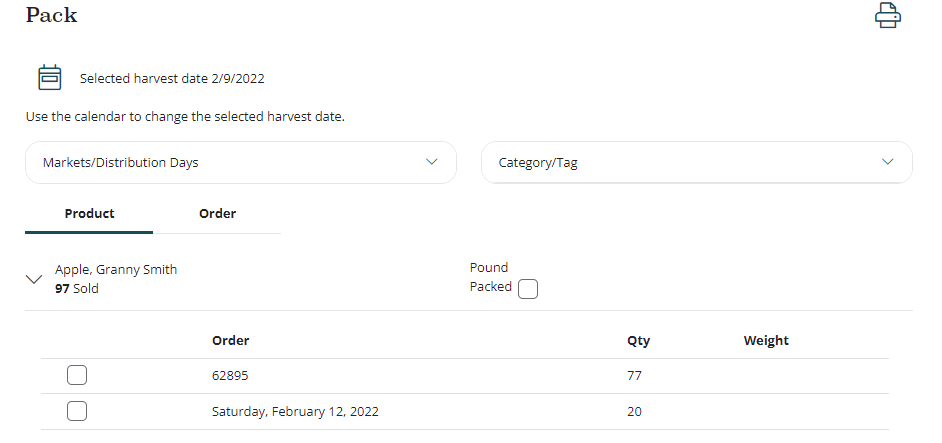 The Pack Page – Local Food Marketplace